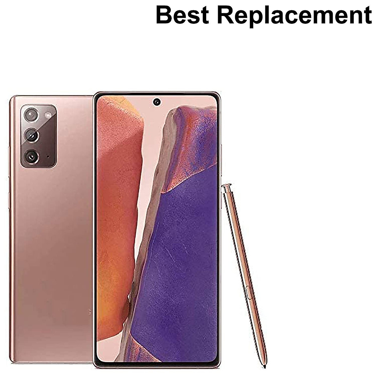 2 Pack Gold Note 20 Ultra Replacement Stylus Pen Touch S Pen (with Type-C Covertor) for Samsung Galaxy Note 20/ Note 20 Ultra All Carriers