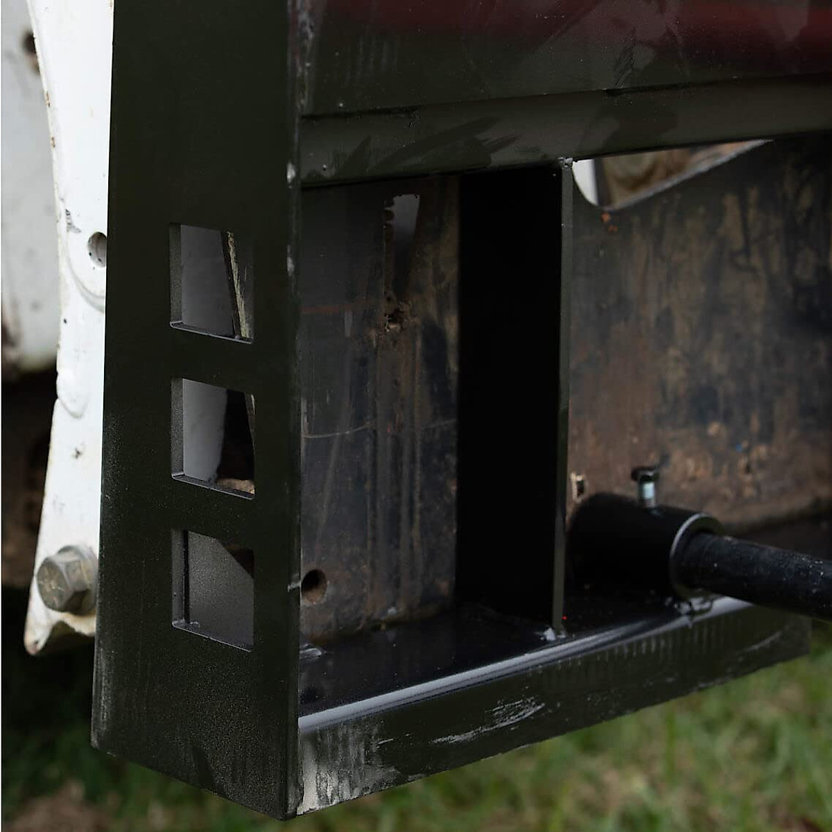 Titan Attachments Skid Steer Pallet Fork Frame Attachment, 60â€ Fork Blades, Rate 4,000 LB, Quick Tach Tractor, Receiver Hitch