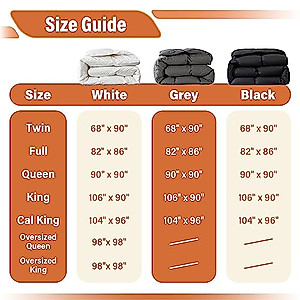 Cosybay Feather Comforter Filled with Feather & Down- All Season Grey Cal King Size Down Duvet Insert- Luxurious Hotel Bedding Comforters with 100% Cotton Cover - California King 104 x 96 Inch