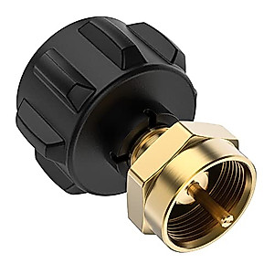 Alloxity Propane Refill Adapter for 1 lb. Tanks, 1lb Propane Tank Refill Adapter, Propane Filler Adapter 1 Pound Propane Bottle Refill Adapter, Propane Adapter 20lb to 1lb Converter, 100% Solid Brass