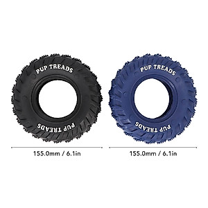 2pcs for Puppies Teething, Unbreakable Rubber Tire Dog Toy Pet Chew Toy for Medium Large Dogs, Indestructible Dog Toys for Fun, Training, Dental Care, Clean Teeth