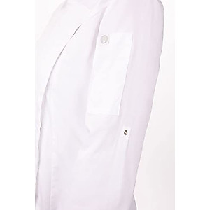 Chef Works Women's Lansing Chef Coat, White, Large