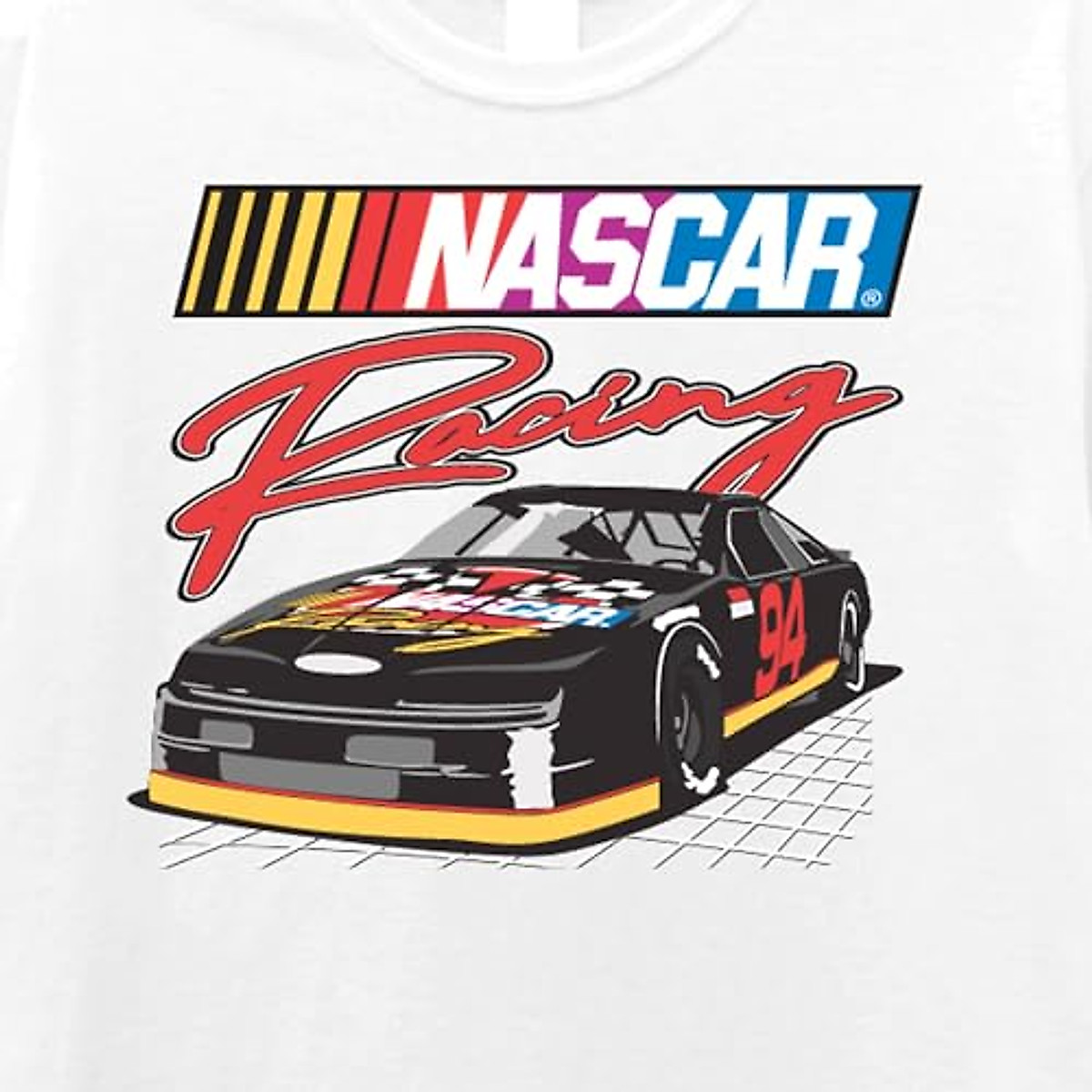 NASCAR Vintage Daytona 500 Shirt - Vintage Race Car Racing Mens Graphic T-Shirt (White, X-Large)