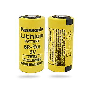 STEPMAX 2 Pack BR-2/3A BR-2/3ASSP 3V 1200mAh PLC Lithium Battery, Replacement for FANUC A98L-0031-0006
