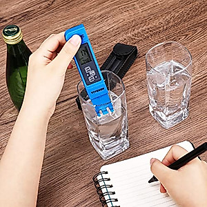 VIVOSUN TDS Tester 3-in-1 TDS EC & Temperature Meter Ultrahigh Accuracy Digital Water Quality TDS Tester (Blue)