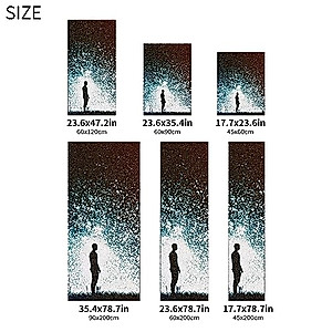 IOACIY Privacy Window Film Frosted Glass Sticker for Home Office Static Anti-UV Window Paper Decorative Window Covering for Bathroom (Universe Outer Space Starry Sky Red Blue-89, 17.7" x 23.6")