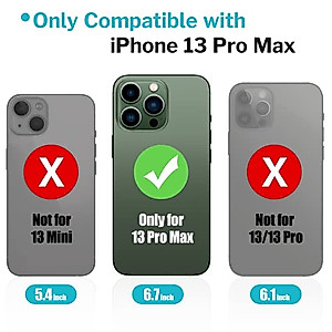 GBVHDR Battery Case for iPhone 13 Pro Max, Real 7000mAh Rechargeable Ultra-Slim Charging Case with Tempered-Glass Screen Protector for iPhone 13 Pro Max Extended Charger Cover (6.7 inch) Black