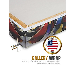 IPIC - A bouquet of beautiful flowers, oil painting in Picasso style. Giclee Print on Canvas Wall Art for Home Decor. 36x24