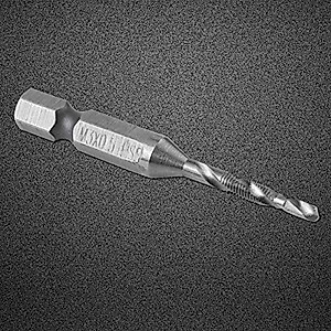 1/4" Hex Drill Tap Drill, M3 HSS Combination Hex Shank Drill & Tap, Power Tool Part Drill Bit for Aluminum Soft Metal