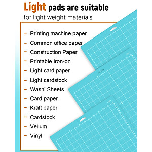 Colemoly 12x12 Cutting Mat 4 Pack Standard for Cricut Maker/Maker 3/Explore 3/Air 2/Air/One 1 Pack Cut Cards Scraper Green Grip Sticky Cricket Replacement Accessories Pad for Supplies,Crafts,Quilting
