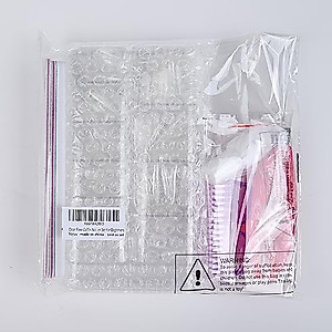 Clear Coffin Nail Tips Set, Teenitor Long Acrylic Nail Tip Full Cover Clear Press On Nails, 600pcs Ballerina False Nails Tips With Nail Glue, Acrylic Nail Clipper Files And Buffer Polisher Nail Brush for Beginners