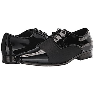 Stacy Adams Men's Pharaoh Cap Toe Oxford, Black, 12 Wide