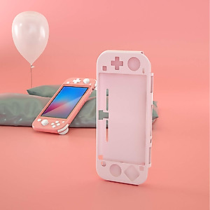 ECHZOVE Comfort Grip Case for Nintendo Switch lite, Protective Hard Case for Nintendo Switch lite - Pink