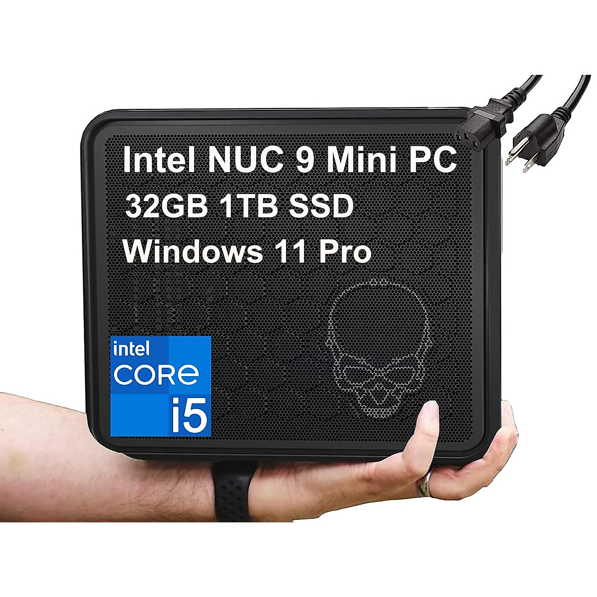 Intel NUC 9 NUC9i5QNX Mini PC Business Desktop 4-Core i5-9300H, 32GB RAM, 1TB SSD, UHD Graphics Ghost Skull Canyon Extreme Gaming Box, Thunderbolt 3, WiFi 6, Ethernet, 3-Yr WRT, Win 11 Pro