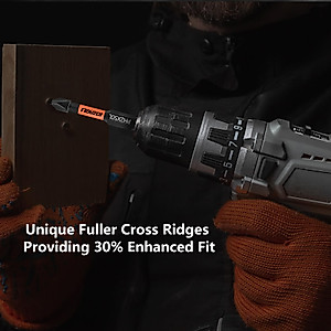 LOZAGU 12-Piece Phillips Bits #2 Impact Magnetic, S2 Steel, 1 2 3 4 5 6 Inch Long 2 Phillips Bits Set, 1/4 Hex Shank Phillips Head Drill Bits