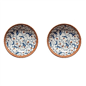 TRESORS Appetizer Plates Snack Bowls 6.7 oz Porcelain Dip Bowl Rustic Snack Plate Dessert Other Sauce Bowl Salad Plates Dinner Plates