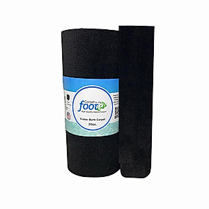 Carpet by the Foote, 20oz Boat Trailer Bunk Carpet, Trailer Guide Carpet, Marine Carpet, Boat Carpet, Bunk Padding, 18"(in.) Wide x 12'(ft.) Long, Black