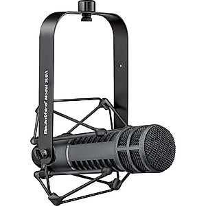 Electro-Voice RE20 Broadcast Announcer Microphone (Black) Bundle with Electro-Voice 309A Mic Shockmount