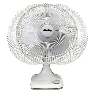 Air King 9102 12-Inch 3-Speed Oscillating Table Fan