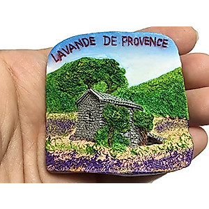 ES Routes Lavande De Provence Lavender France Fridge Magnet 3D Souvenir Set Collection Resin MG-101