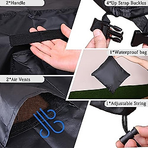 MRJ 600D Fabric Waterproof Outdoor Patio Furniture Covers - Protect Your Garden Furniture with Sun-Resistant 74 x 47 x 28 inch Dimensions