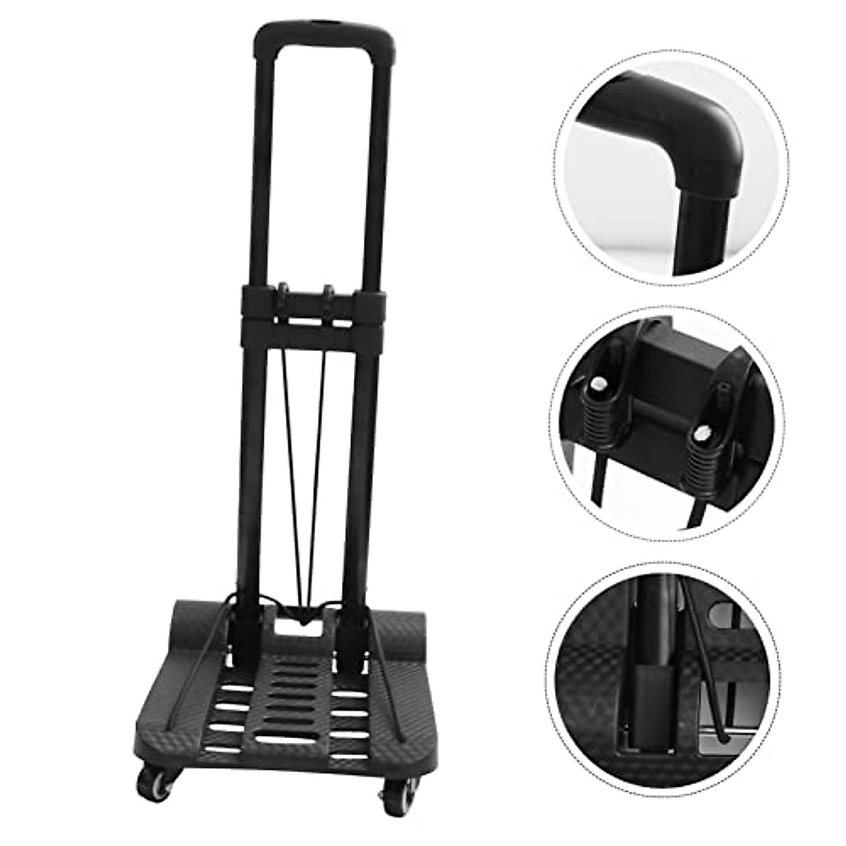 VILLFUL Foldable Dolly Utility Cart Foldable Rolling Cart Safe Dolly Hand Cart Foldable Luggage Cart Foldable Trolley Cart Foldable Hand Truck Hand Truck Foldable Portable