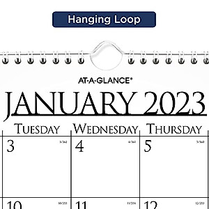 AT-A-GLANCE 2023 Wall Calendar, 14 ⅞ " x 11 ⅞ ", Medium, Spiral Bound, Monthly, Reversible, Business (997-1)