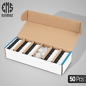 Everest Media Solutions Bundle – 2 Items: easyJACK - Speed Termination Tool + 50 Pack of RJ45 CAT6 UTP Keystone Jacks - Black