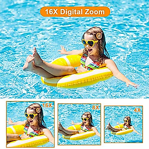 Digital Camera, FHD 1080P Digital Camera for Kids Video Camera with 32GB SD Card 16X Digital Zoom, Compact Point and Shoot Camera Portable Small Camera for Teens Students Boys Girls Seniors(Black)