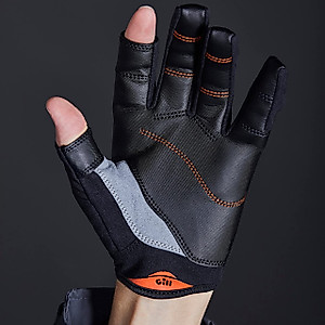 Gill Championship Sailing Gloves - Long Fingers with Exposed Finger and Thumb - Dura-Grip Fabric 50+ UV Sun Protection & Water Repellent