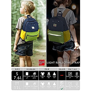 Preschool Toddler Backpack For Boys Girls, Toddler School Mini Backpack For School & Travel, Small Kids Child Backpacks, Preschool Kindergarten Elementary Toddler bag, 11" H, For Kids 2-4, Small