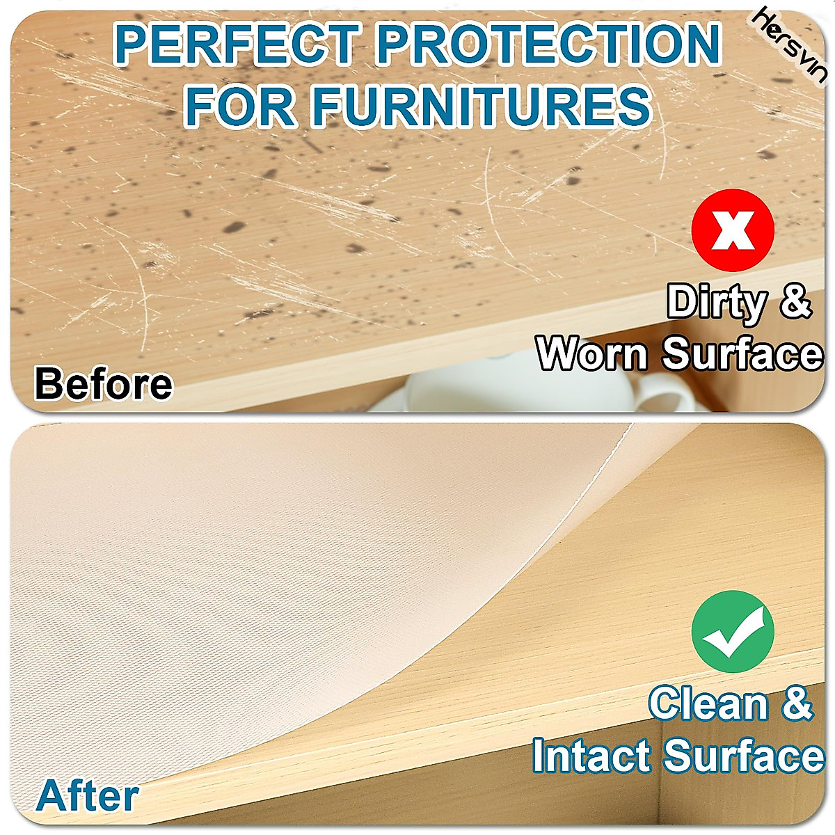 Hersvin Shelf Liners,17.5" x20' EVA Drawer Mats, Cupboard Pad, Kitchen Cabinet Lining Fridge Cushion for Home Office(Clear/Diamond)