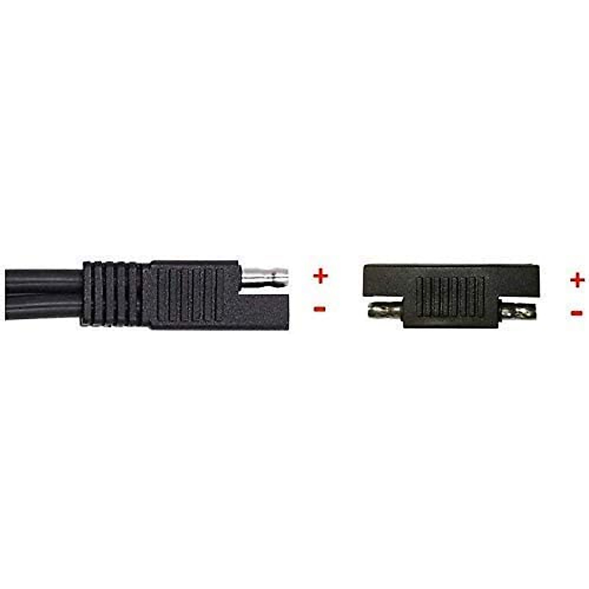 Sunway Solar Panel Connectors,Extension Cable Connect 3 Solar Panels to 12V Battery with Two SAE Polarity Reverse Adapters for 12Volt Solar Charger,Solar Maintainer and Solar Charging Kits