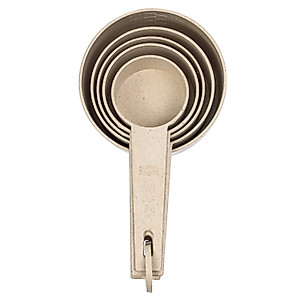 Beille Cream Wheat Straw Measuring Cups Spoons Set Cooking Baking Tools 10pc