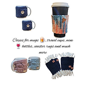 Coffee tea Mug Cozy gift box with 3 units, knitted mug cover, coffee mug sleeve, mug accesory