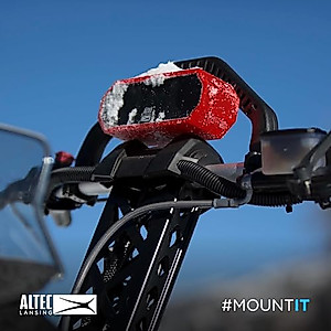 Altec Lansing Jacket H2O 2 - Waterproof Bluetooth Speaker with 3.5mm Aux Port, IP67 Certified & Floats in Water, Compact & Portable Speaker for Travel & Outdoor Use, 8 Hour Playtime,Deep Red