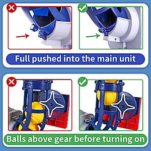 iPlay, iLearn Kids Pitching Machine Toys, 2 in 1 RC Baseball Tennis Pitcher, Auto Ball Launcher Bat, Boys Outdoor Outside Sports Backyard Game, Birthday Gift 5 6 7 8 10 12 Yr Youth-Unassembled