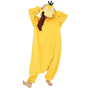 SAZAC Psyduck Pokemon Kigurumi - Onesie Jumpsuit Halloween Costume
