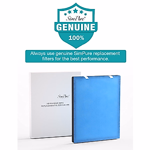 SimPure HP9 (Not HP8) Original HEPA Replacement Filter Compatible with SimPure HP9 Air Purifier, SP-HP9-RF (NOT for Other SimPure Air Purifiers)