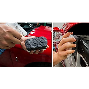 Chemical Guys ACC220 White Easy Grip Soft Hex Logic Applicator Pad, 1 Pack