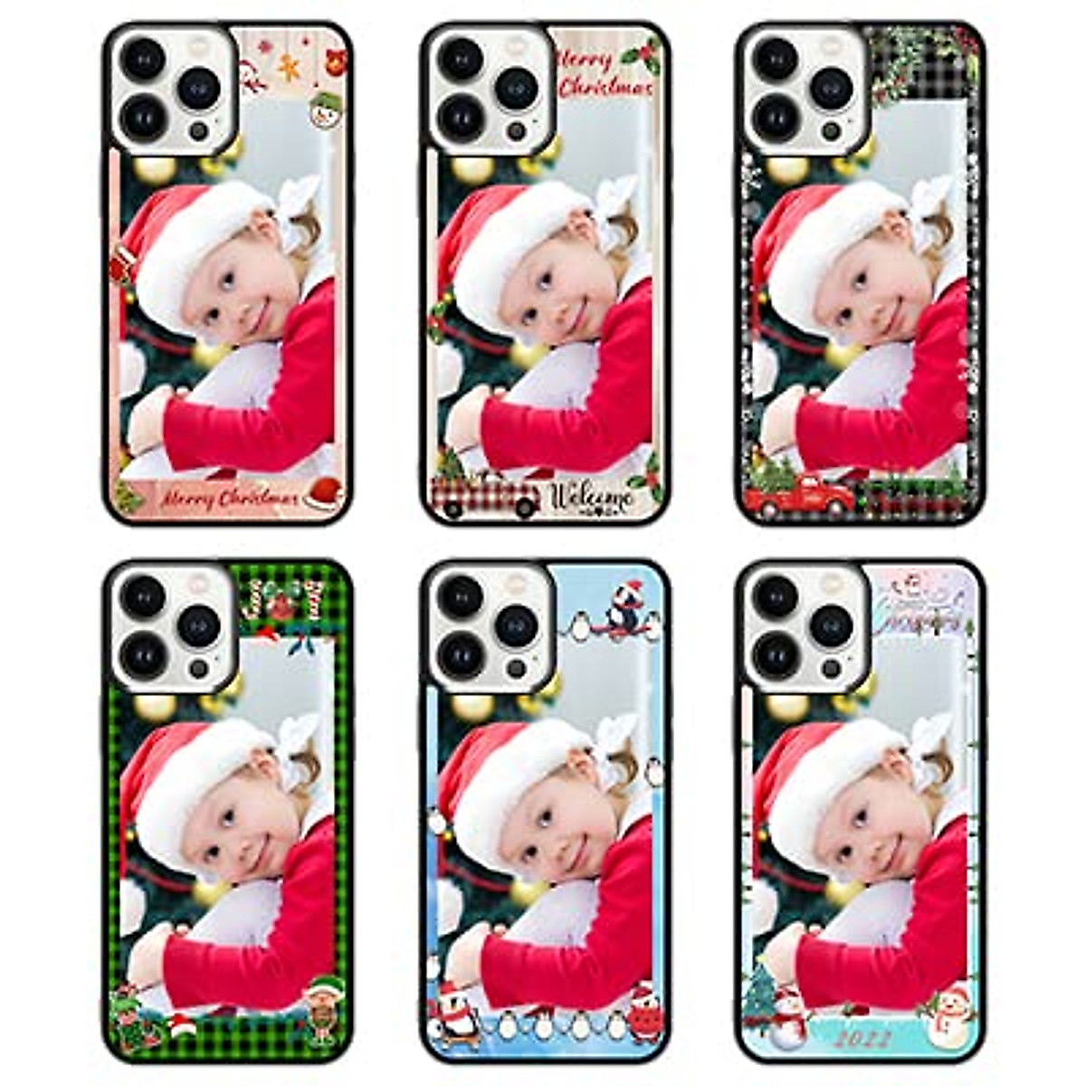 Personalized Picture Customized Photos Phone Case Compatible with iPhone 15/14/13/12/11 Pro Max/Mimi/Xs Max/Xr/7/8 Plus/Samsung Galaxy S23/S22/S21/S20 FE/A14/A54/A13/A53/A03S (1 Collage)