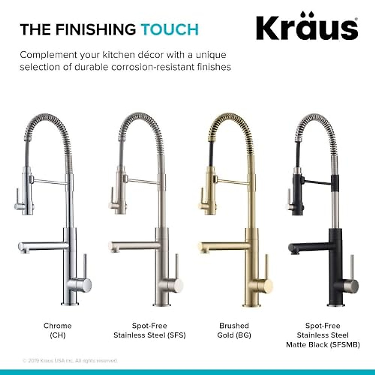 Kraus KPF-1603SFSMB Artec Pro 2-Function Commercial Style Pre-Rinse Kitchen Faucet with Pull-Down Spring Spout and Pot Filler, 24.75 inch, Spot Free Finish Stainless Steel/Matte Black