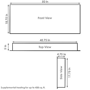 Sunnydaze Sophisticated Hearth 50-Inch Indoor Electric Fireplace - Wall-Mounted/Recessed - 3 Flame Colors - White