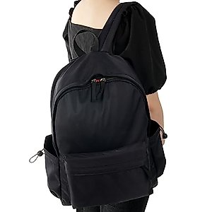 joyibay Backpack for Adults, Black Lightweight Bag for Daily Essentials, Waterproof Casual Backpack for Adults