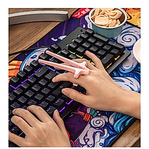 6 PCS & 4 COLORS!Gamer Finger Chopsticks,Snacking Innovation,Finger Chopsticks For Snacking,Gaming Snack Solution,Your Keyword for Seamless Snacking Fun!