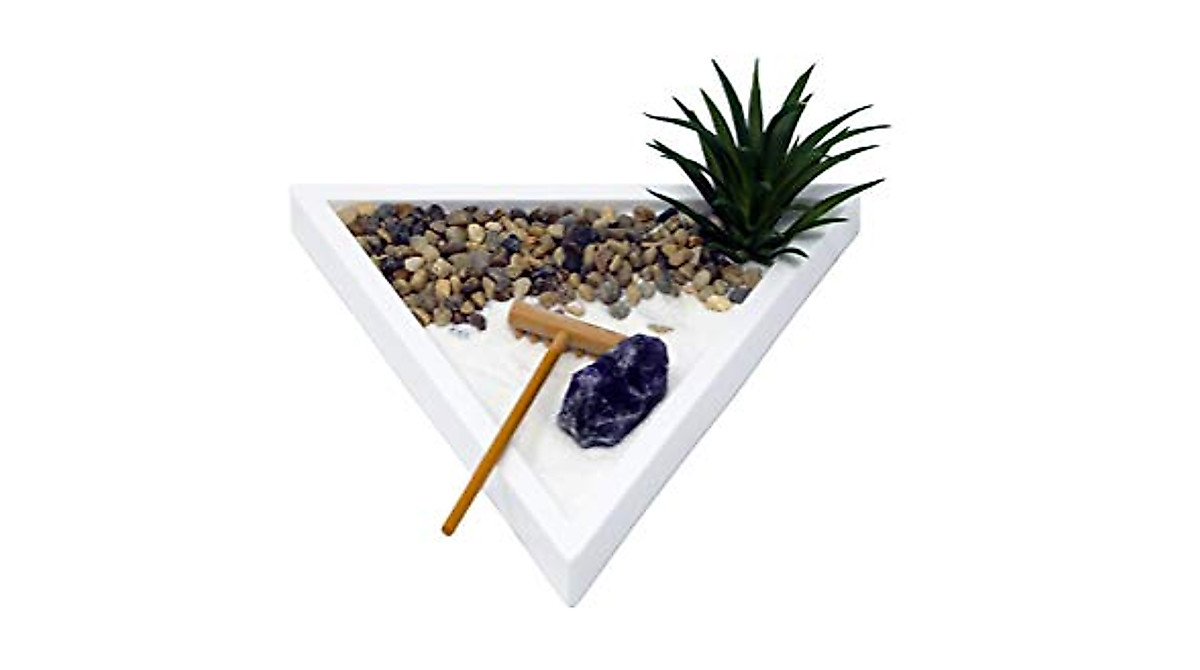 Nature's Mark Mini Zen Garden Kit for Desk - Find Serenity