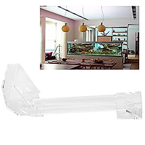 Shrimp Feeder Tube and Plate, Clear Acrylic Shrimp Feeding Dish with Long Tube Acrylic Fish Feeder Tray Container Bowl