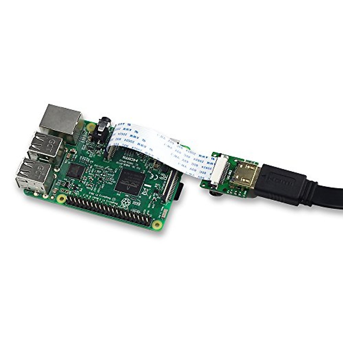 Arducam CSI to HDMI Cable Extension Module with 15pin 60mm FPC Cable for Raspberry Pi Camera V3/V1/V2/HQ (Pack of 2, 1 Set)