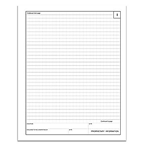 BookFactory Engineering Notebook Professional - 96 Pages (Quad Ruled - .25" Engineering Grid), 8" x 10", Engineer Lab Notebook, Black and Burgundy Cover, Smyth Sewn Hardbound (EPRIL-096-SGS-LKMST4)