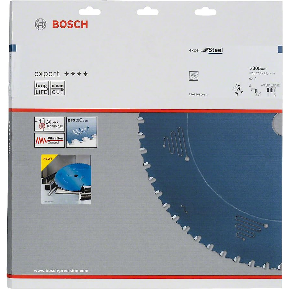 Bosch 2608643060 Circular Saw Blade "Top Precision" Exslb 12inx25, 4mm 60T